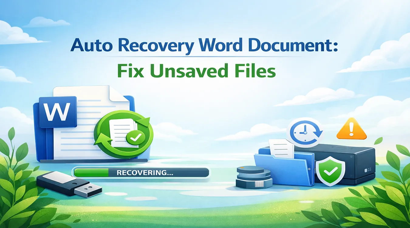 Auto Recovery Word Document: Fix Unsaved Files | Amagicsoft