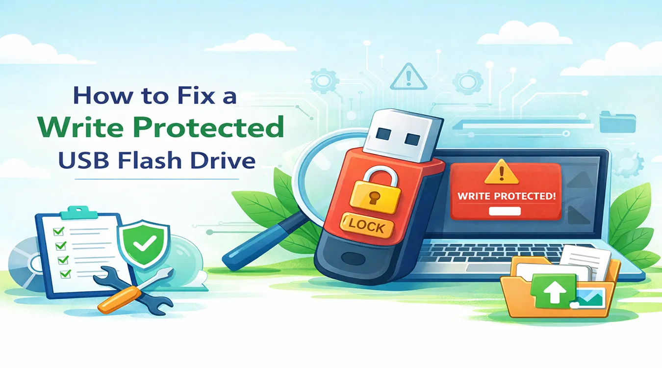Como corrigir uma unidade flash USB protegida contra gravação | Amagicsoft